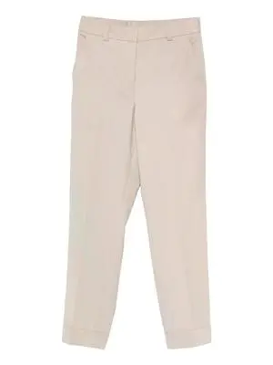Peserico Pressed-crease Trousers - Neutrals
