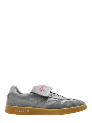Iceberg Suede Panelled Sneakers - Grey