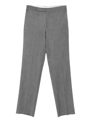 LARDINI Straight-leg Tailored Trousers - Grey