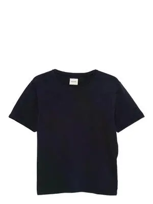 Khaite Round-neck Cotton T-shirt - Blue
