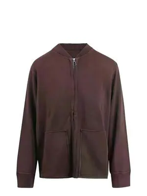 NOUMENO CONCEPT Zip-up Sweatshirt With Pockets - Brown