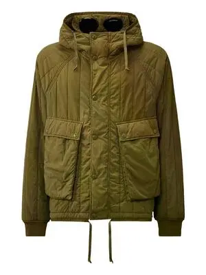 C.P. COMPANY Hooded Quilted Jacket - Green
