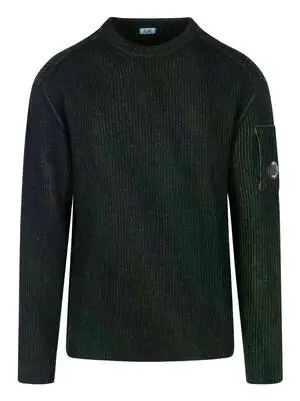 C.P. COMPANY Crew-neck Long-sleeve Sweater - Green