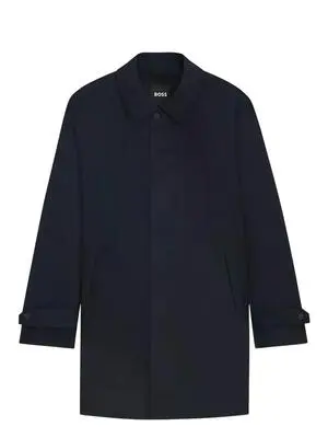 BOSS Button-cuff Coat - Blue