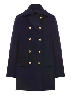 Seafarer Vitamin Double-breasted Coat - Blue