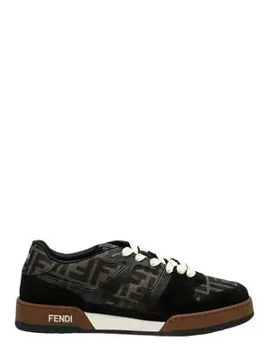 Fendi Monogram-pattern Sneakers - Brown
