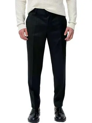 BOSS Virgin Wool Trousers - Black