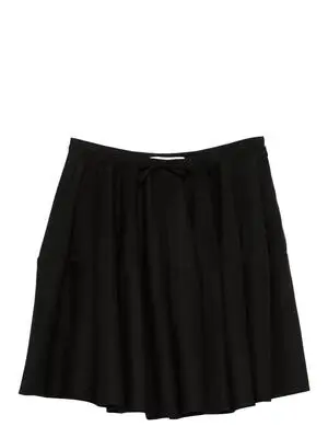 Viktor & Rolf Circle A-line Wool Skirt - Black