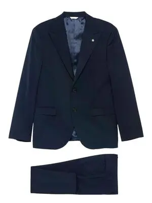 MANUEL RITZ Single-breasted Suit - Blue
