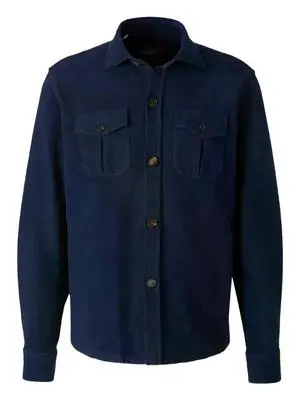VINCENZO DI RUGGIERO Buttoned Shirt Jacket - Blue