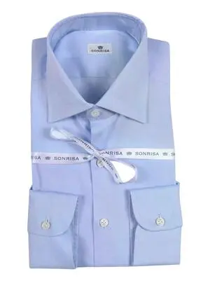 SONRISA Buttoned Cotton Shirt - Blue