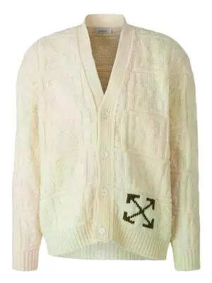 Off-White V-neck Cardigan - Neutrals