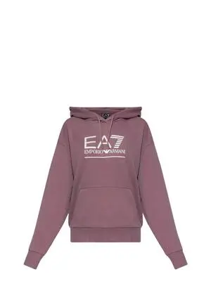 Emporio Armani Logo Hoodie - Pink