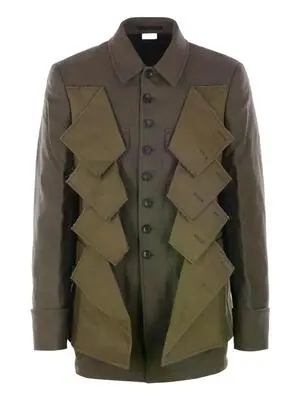 Comme Des Garçons Single-breasted Jacket - Green