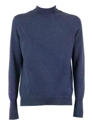 BALLANTYNE Mock-neck Sweater - Blue