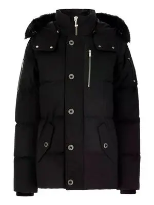 Moose Knuckles Hooded Puffer Jacket - Black
