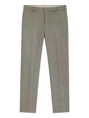 BOSS Peter Checked-pattern Trousers - Neutrals