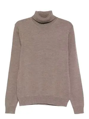 ZANONE Roll-neck Knitted Sweater - Neutrals