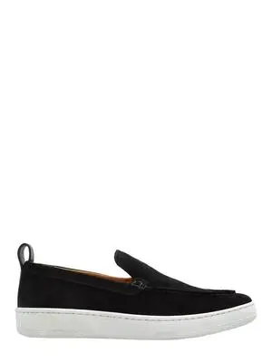 LANVIN Topstitched Pull-tab Sneakers - Black
