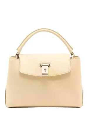 Bally Small Lock Me Leather Tote - Neutrals