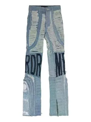WHO DECIDES WAR BY EV BRAVADO Distressed Jeans - Blue