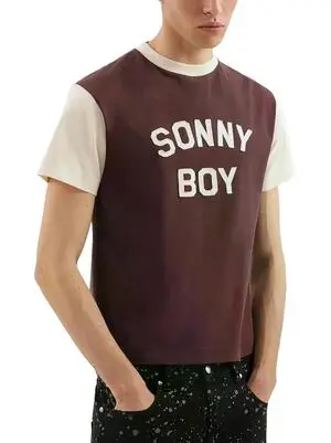 1989 STUDIO Text-print T-shirt - Brown