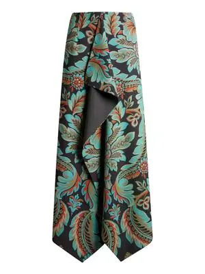 Etro Printed Midi Skirt - Black