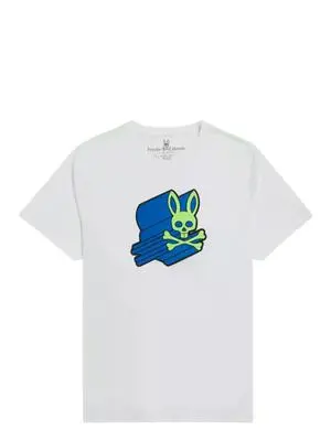 Psycho Bunny Logo Asher T-shirt - White