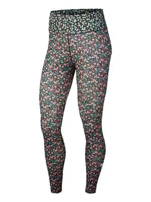 Nike Floral Leggings - Black