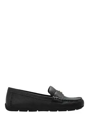 COACH® Logo-detail Leather Loafers - Black