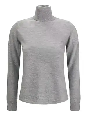 Max Mara Educata Ribbed Turtleneck Sweater - Grey