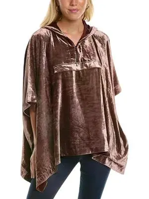 Brunello Cucinelli Hooded Half-zip Blouse - Brown