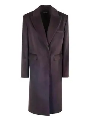 Federica Tosi Peak Lapel Coat - Purple