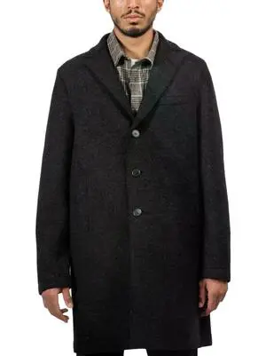 Harris Wharf London Wool Single-breasted Coat - Black