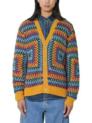 CORRIDOR Patterned Cardigan - Blue