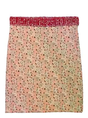 Prada Floral Mini Skirt - Pink