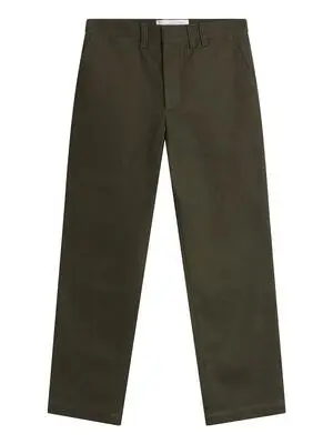 RANDY'S GARMENTS Gusseted Work Pants - Dark Olive Super Twill