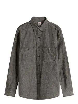 RANDY'S GARMENTS Randy’s Garments 3 Pocket Work Shirt - Black Heavy Chambray