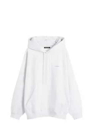 COLE BUXTON Mini Logo Hoodie - Light Grey Marl