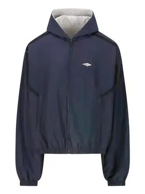 Balenciaga Reversible Hooded Jacket - Blue