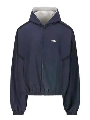 Balenciaga Reversible Hooded Jacket - Blue