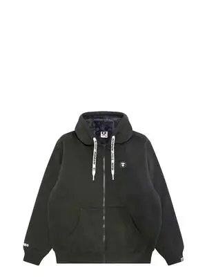 AAPE BY *A BATHING APE® Appliqué Zip-up Sweatshirt - Grey