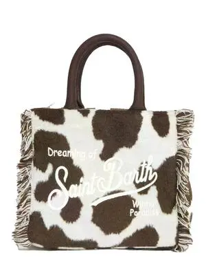 MC2 SAINT BARTH Colette Cow-print Tote Bag - Brown