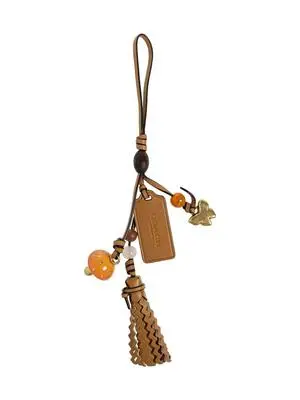 COACH Mushroom Heritage Bag Charm - Brown
