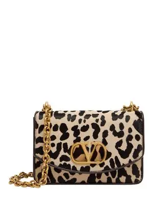 Valentino Garavani Vain Small Cow-print Shoulder Bag - Leopard