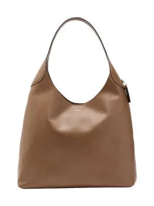 Coach Brooklyn 39 Leather Shoulder Bag - Taupe