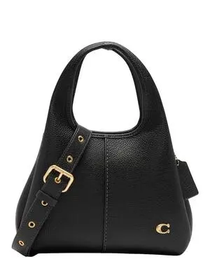 COACH® Lana 23 Pebbled Leather Top Handle Satchel - Black