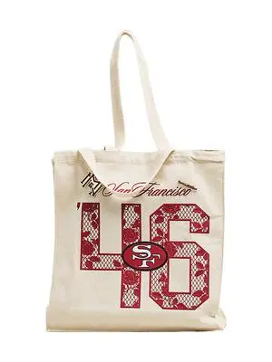 Mitchell & Ness Canvas NFL Team Tote Bag 49ers
