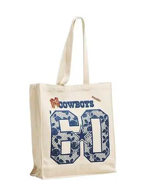 Mitchell & Ness Canvas NFL Team Tote Bag Cowboys