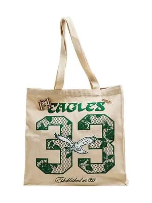 Mitchell & Ness Canvas NFL Team Tote Bag Eagles